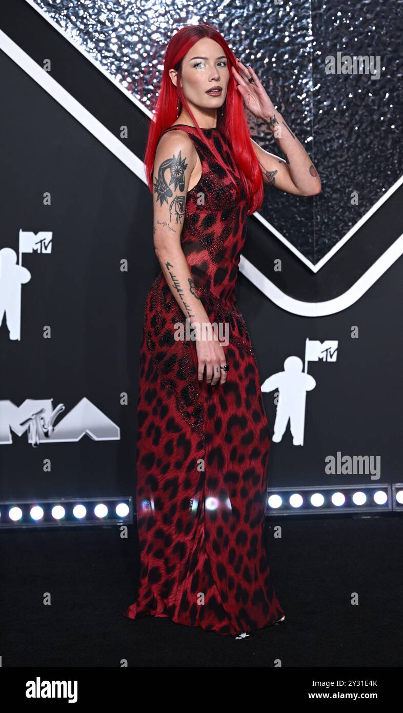 New York, USA. September 11th, 2024. Halsey arriving at the MTV Video ...