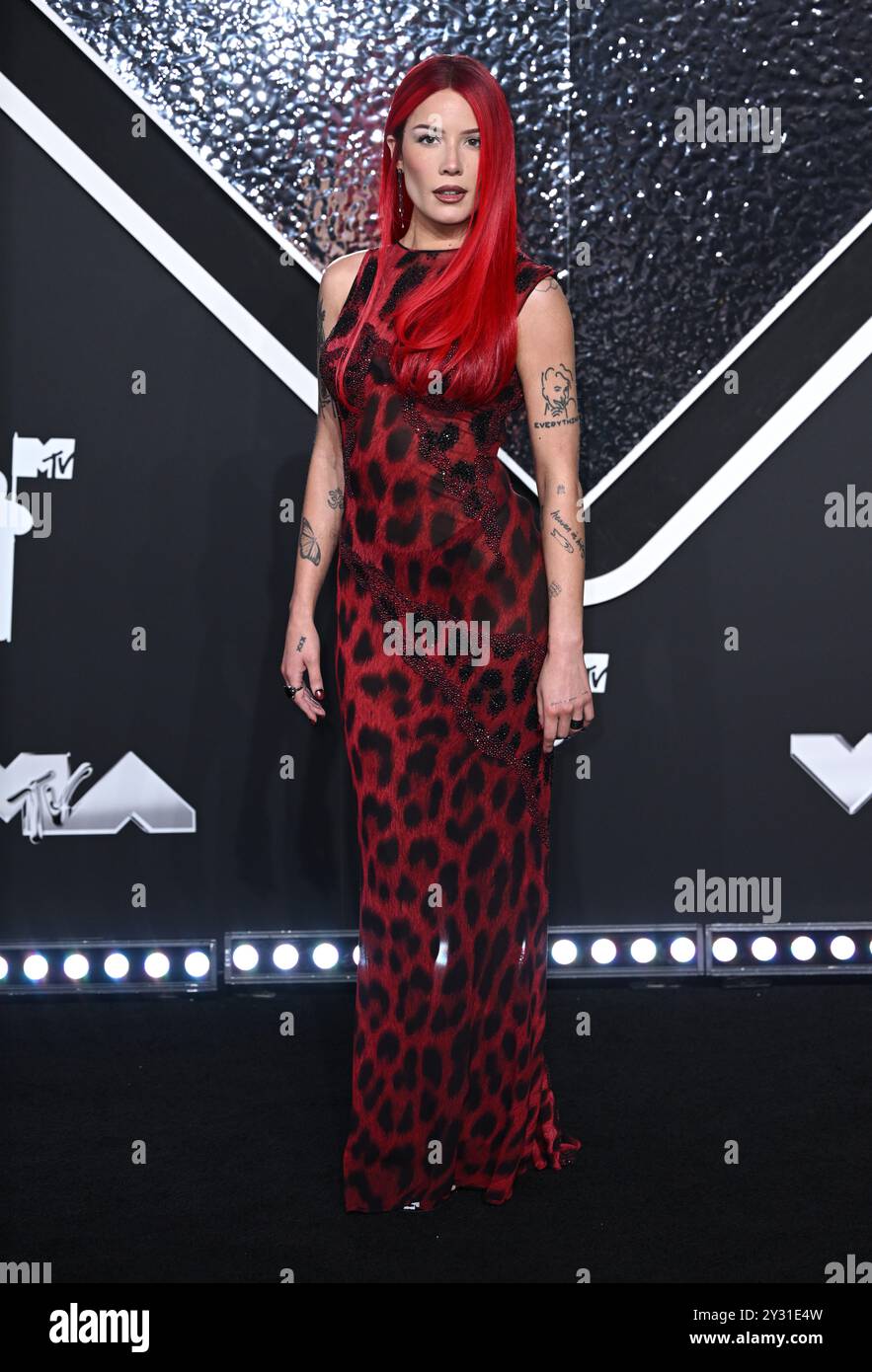 New York, USA. September 11th, 2024. Halsey arriving at the MTV Video ...