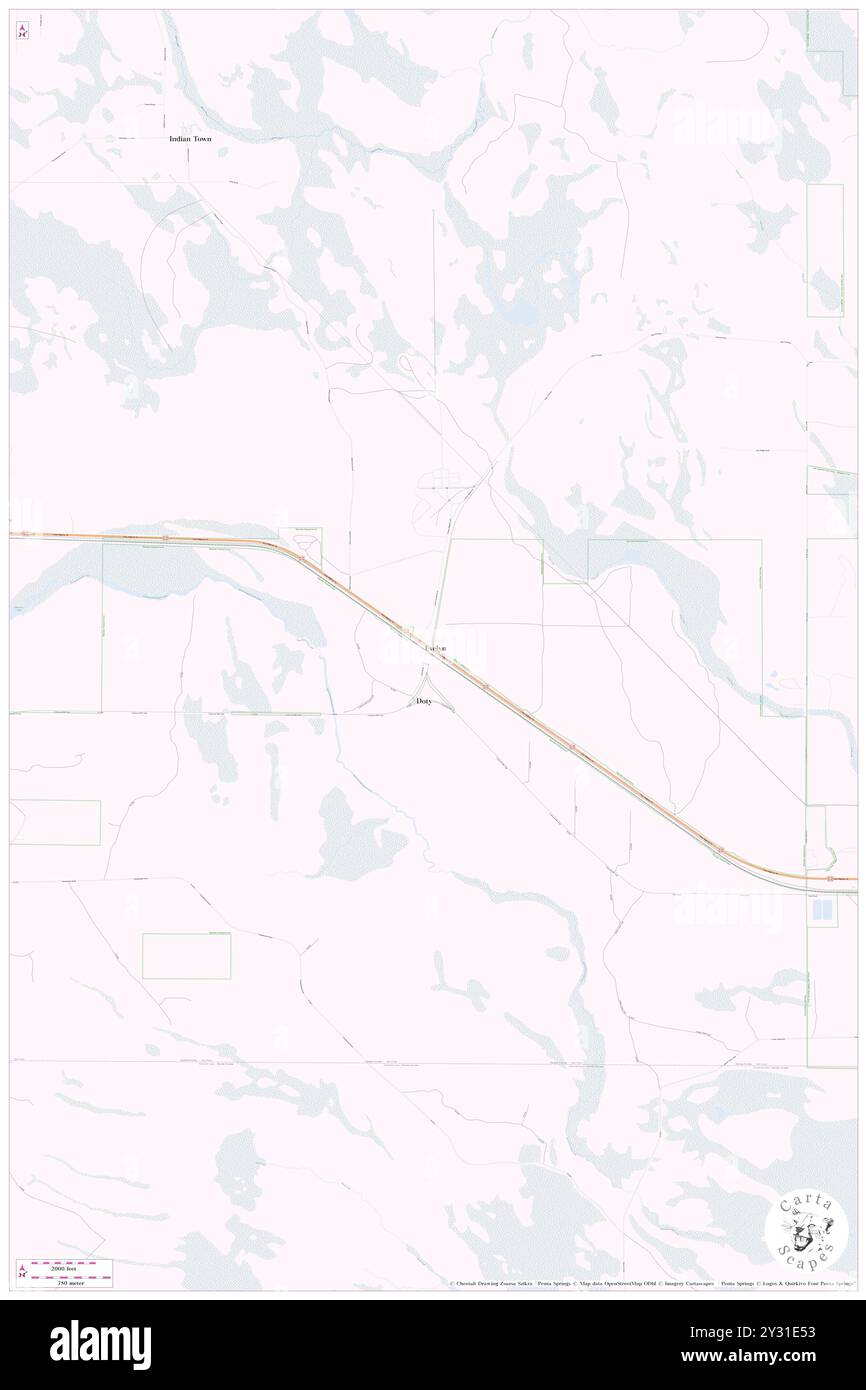 Alger county map hi-res stock photography and images - Alamy