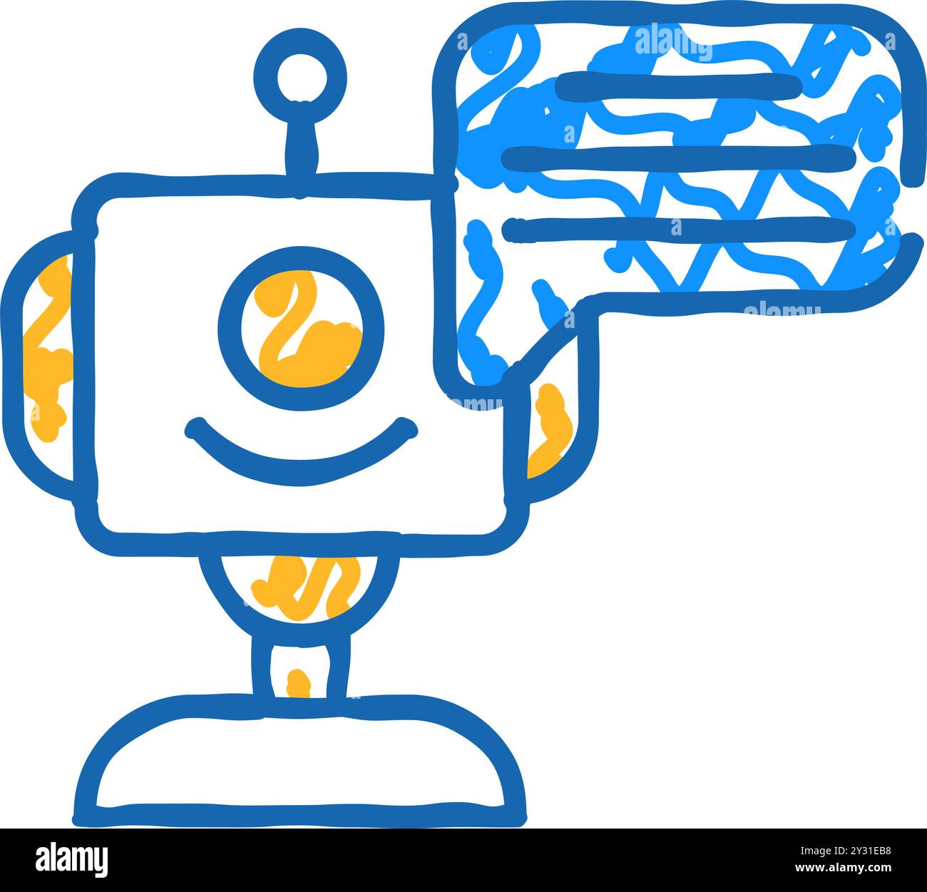 robot astronaut icon doodle illustration Stock Vector Image & Art - Alamy