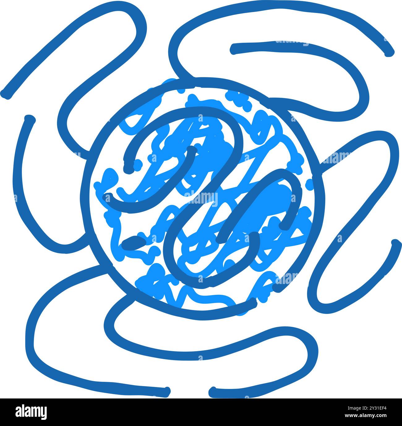 dangerous virus icon doodle illustration Stock Vector Image & Art - Alamy