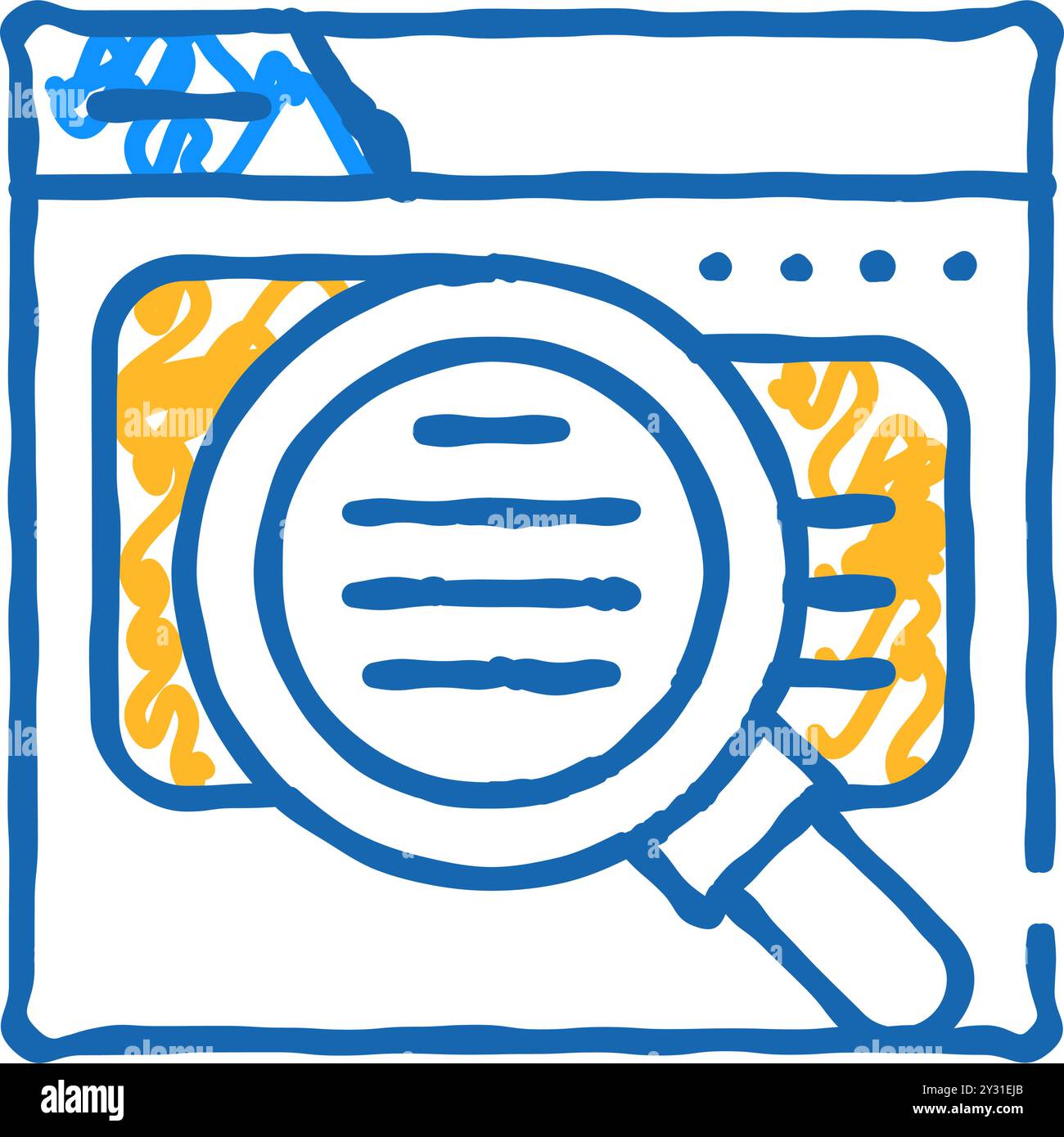 review research icon doodle illustration Stock Vector Image & Art - Alamy