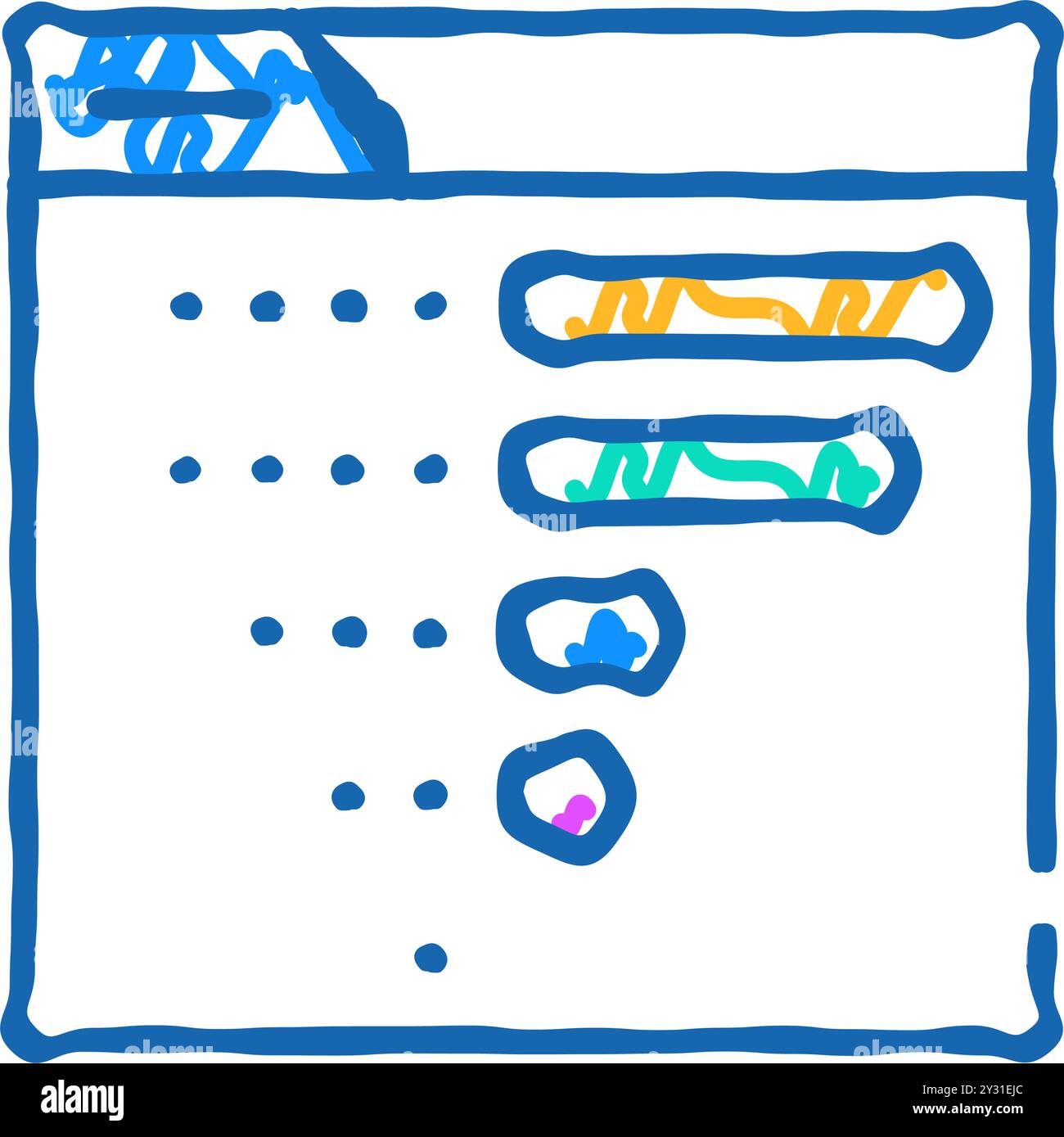 review statistics icon doodle illustration Stock Vector Image & Art - Alamy