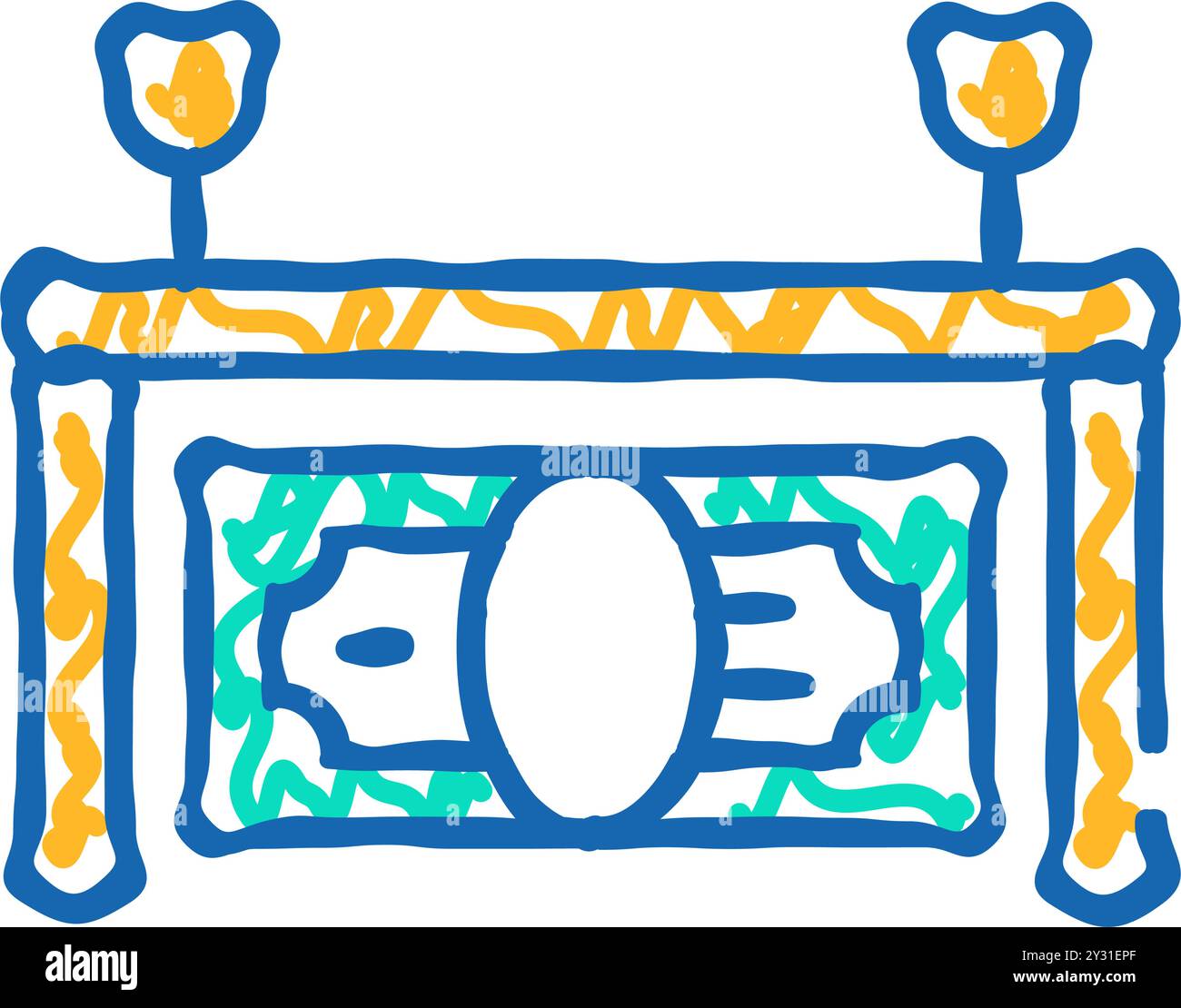 win soccer team money icon doodle illustration Stock Vector Image & Art ...