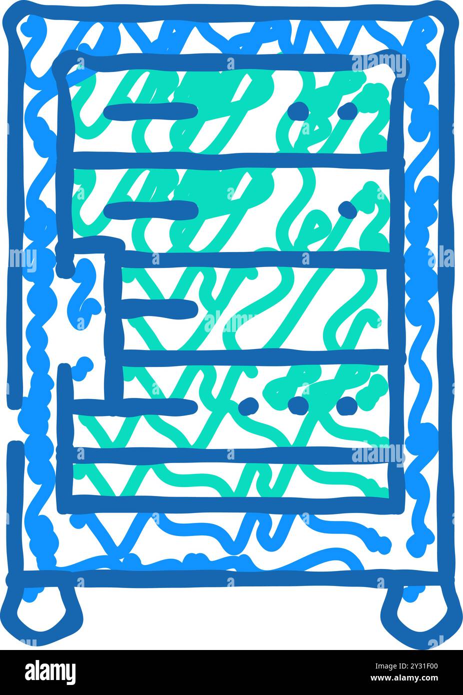 data server technology icon doodle illustration Stock Vector Image ...