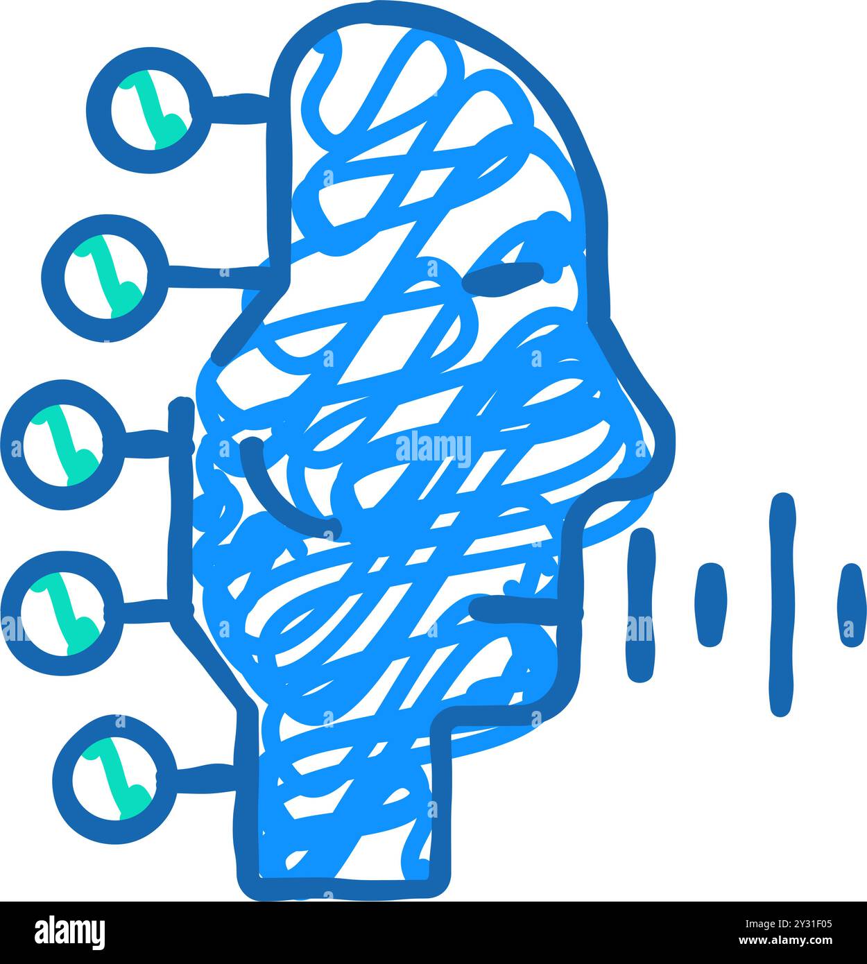 robotic voice icon doodle illustration Stock Vector Image & Art - Alamy