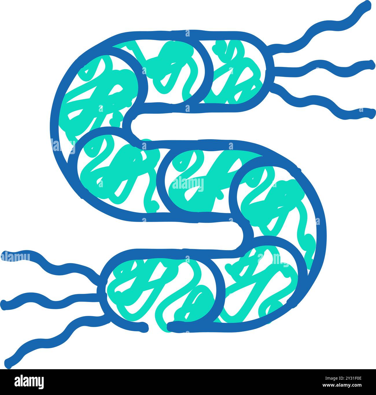 spirilla bacteria icon doodle illustration Stock Vector Image & Art - Alamy