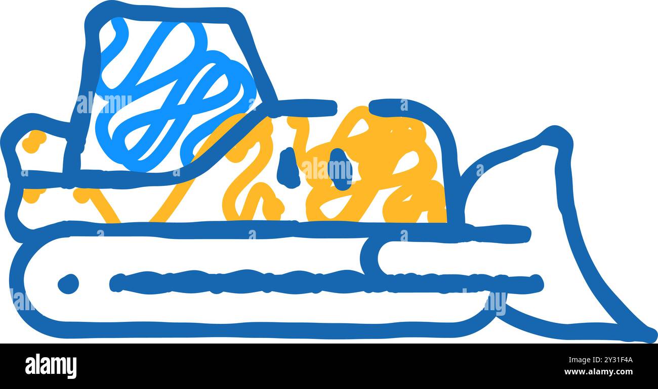 bulldozer tractor icon doodle illustration Stock Vector Image & Art - Alamy