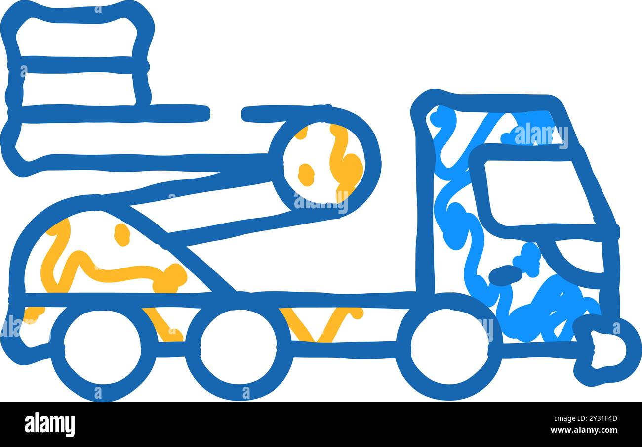 cherry picker icon doodle illustration Stock Vector Image & Art - Alamy