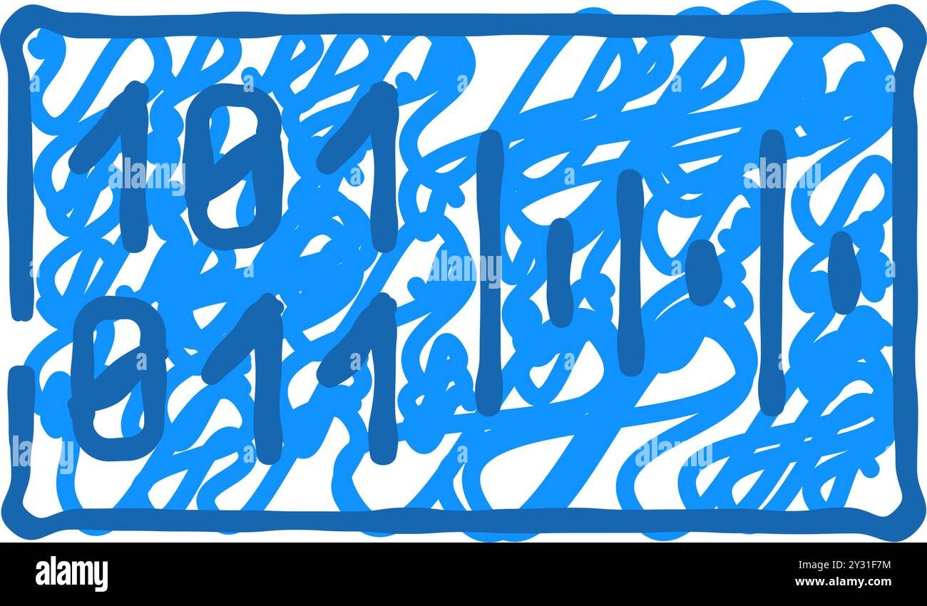 Electronic brain binary code Cut Out Stock Images & Pictures - Alamy