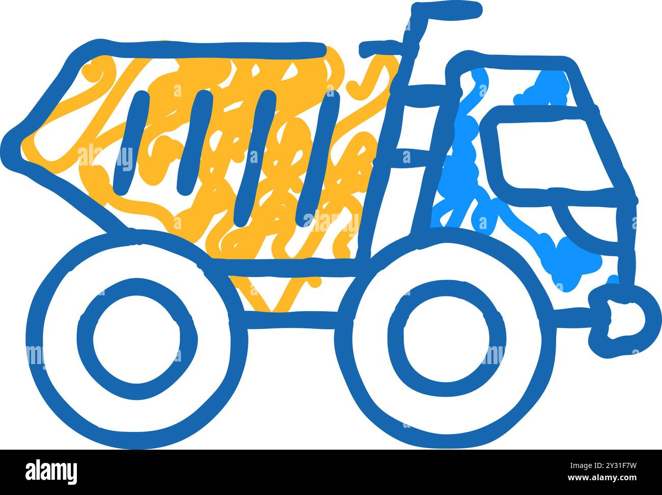 articulated dumper icon doodle illustration Stock Vector Image & Art ...