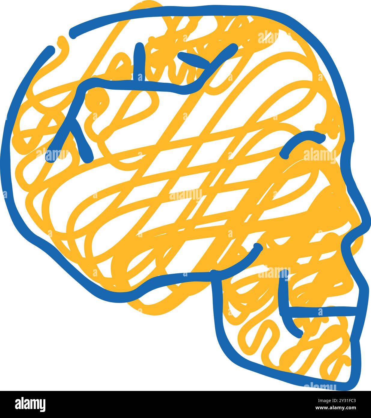 skull fracture icon doodle illustration Stock Vector Image & Art - Alamy