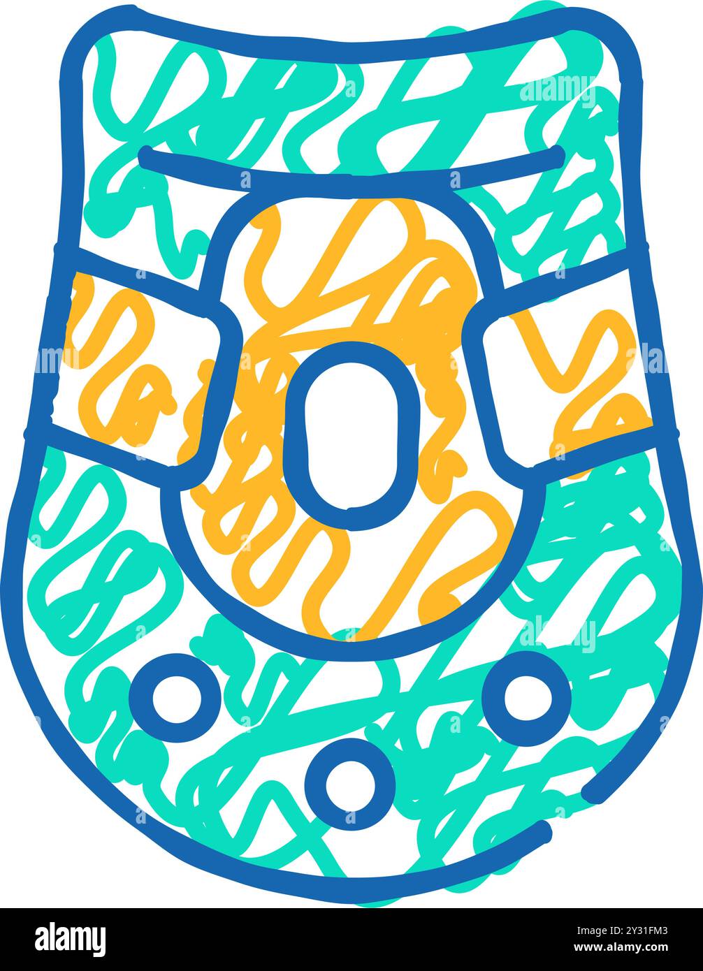 neck brace icon doodle illustration Stock Vector Image & Art - Alamy