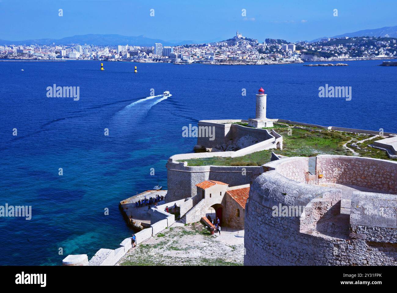 FRANCE. BOUCHES DU RHONE (13) FRIOUL ARCHIPELAGO: ISLAND AND CHATEAU D ...