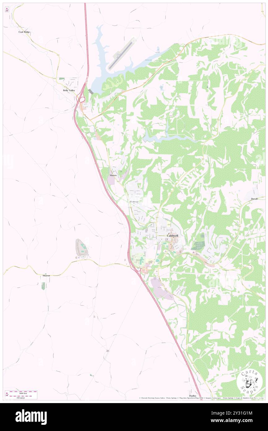 Florence county map hi-res stock photography and images - Alamy