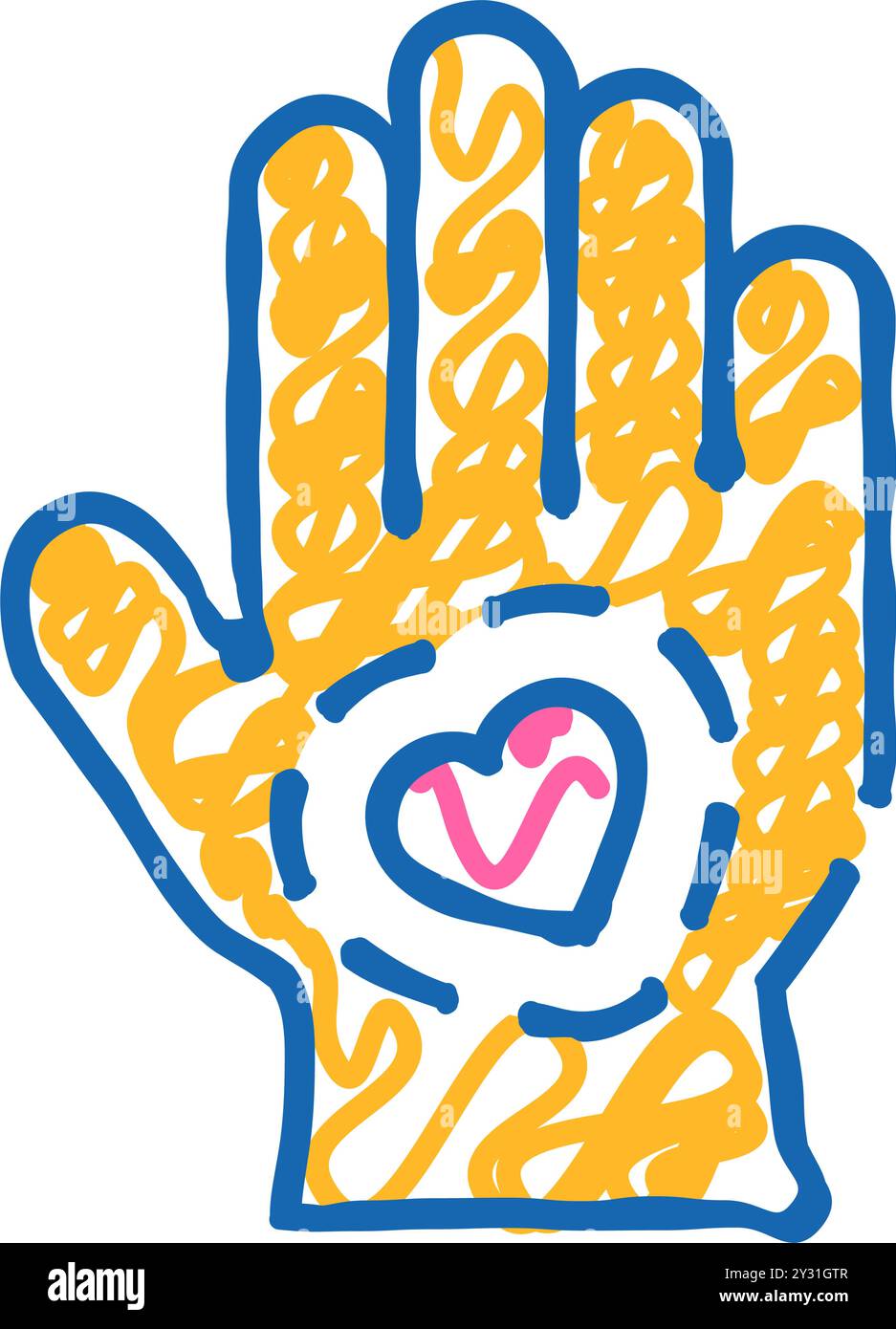 healthy hand skin icon doodle illustration Stock Vector Image & Art - Alamy