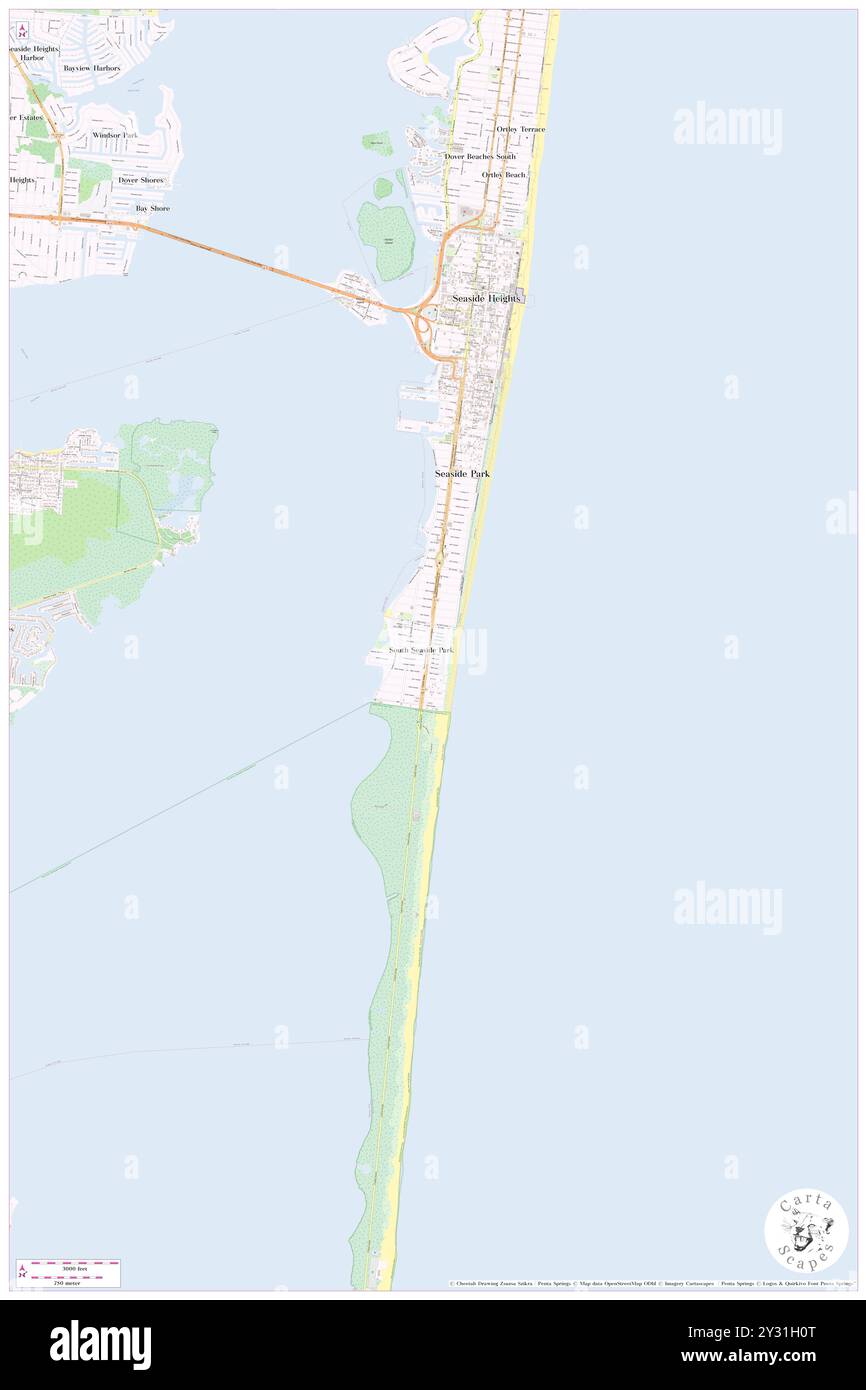 Seaside park new jersey map Cut Out Stock Images & Pictures - Alamy