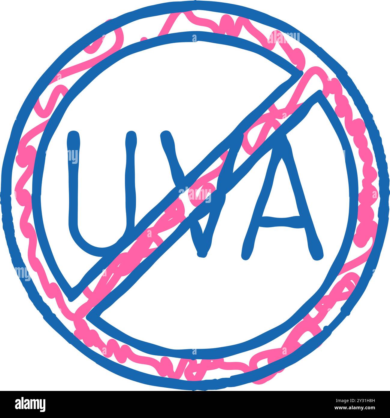 Crossed out scribble Stock Vector Images - Alamy