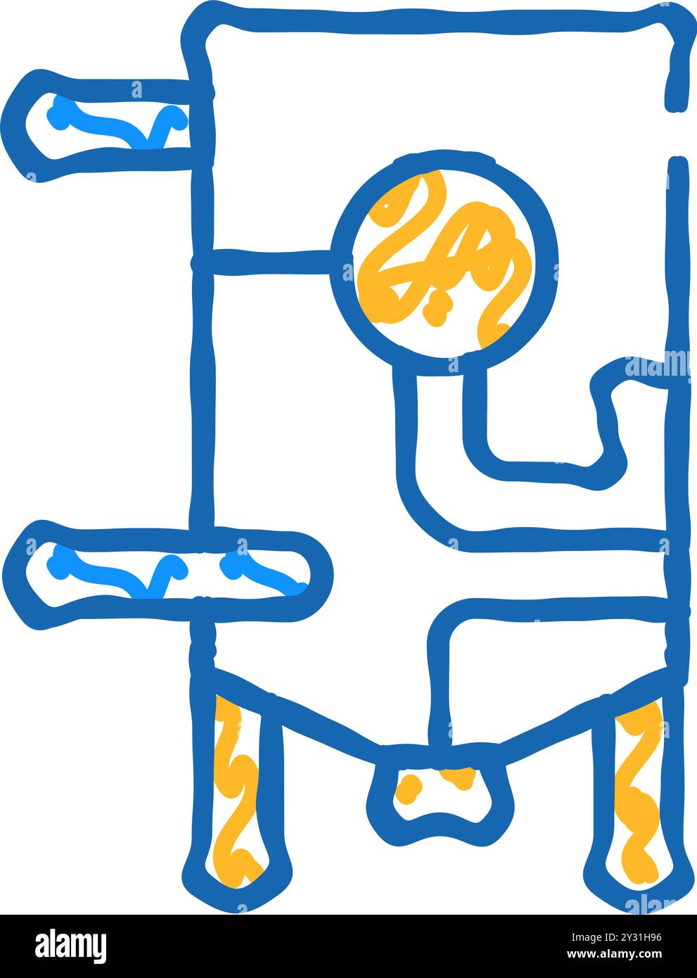 refiner equipment vector symbol illustration icon doodle illustration ...
