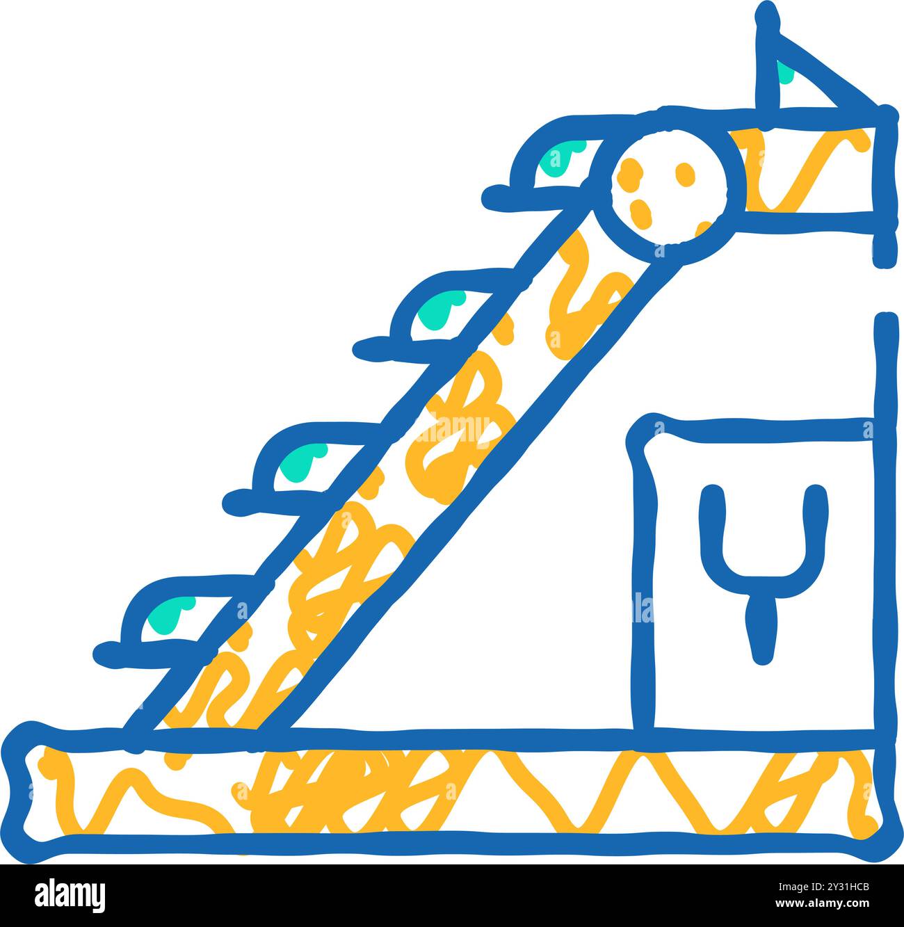 sorting vector symbol illustration icon doodle illustration Stock ...