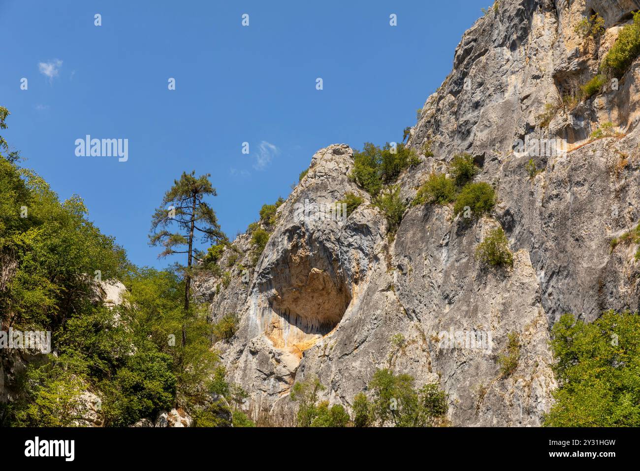 Horma Canyon, Kure Mountains National Park, Kastamonu, Turkey. Wooden ...