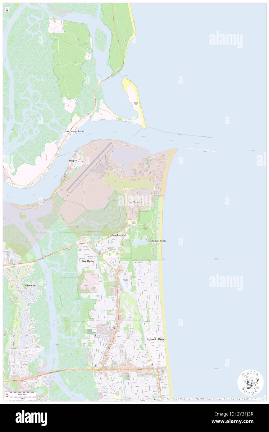 Mayport map Cut Out Stock Images & Pictures - Alamy