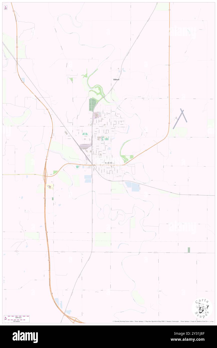 Map of neodesha Cut Out Stock Images & Pictures - Alamy