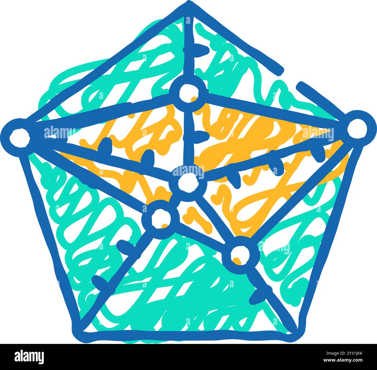 radar chart icon doodle illustration Stock Vector Image & Art - Alamy