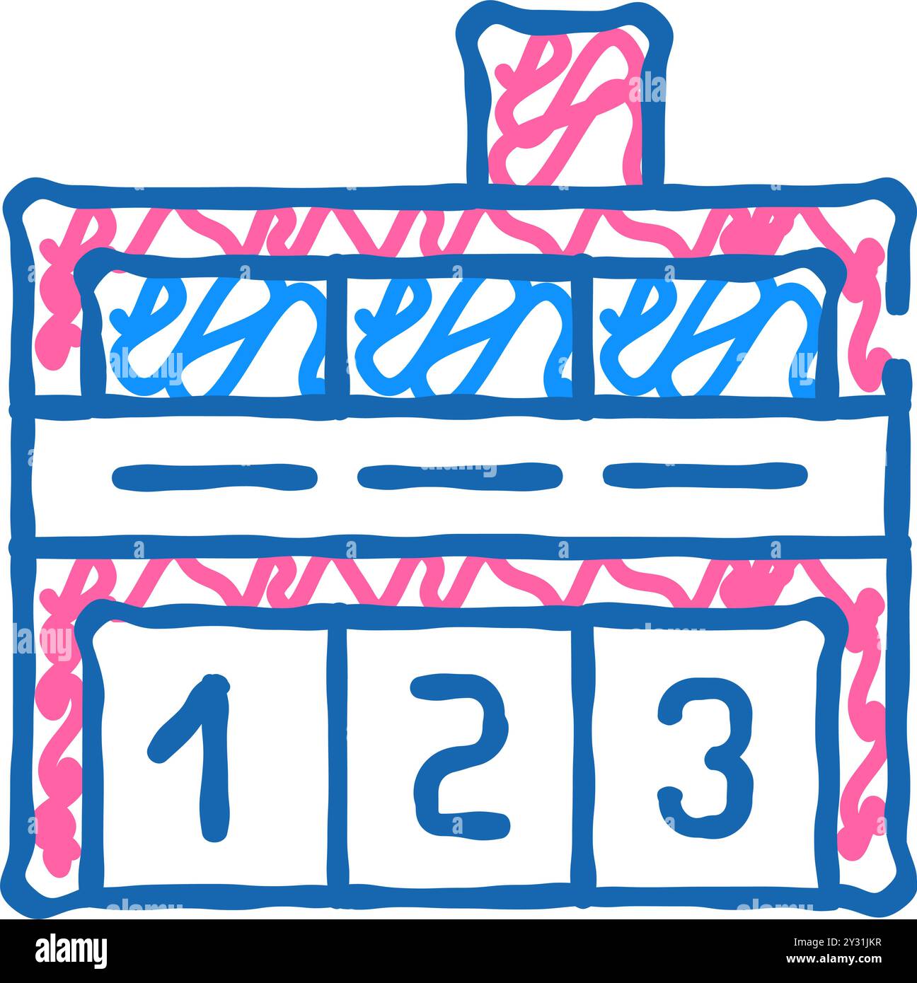 fire department building icon doodle illustration Stock Vector Image ...