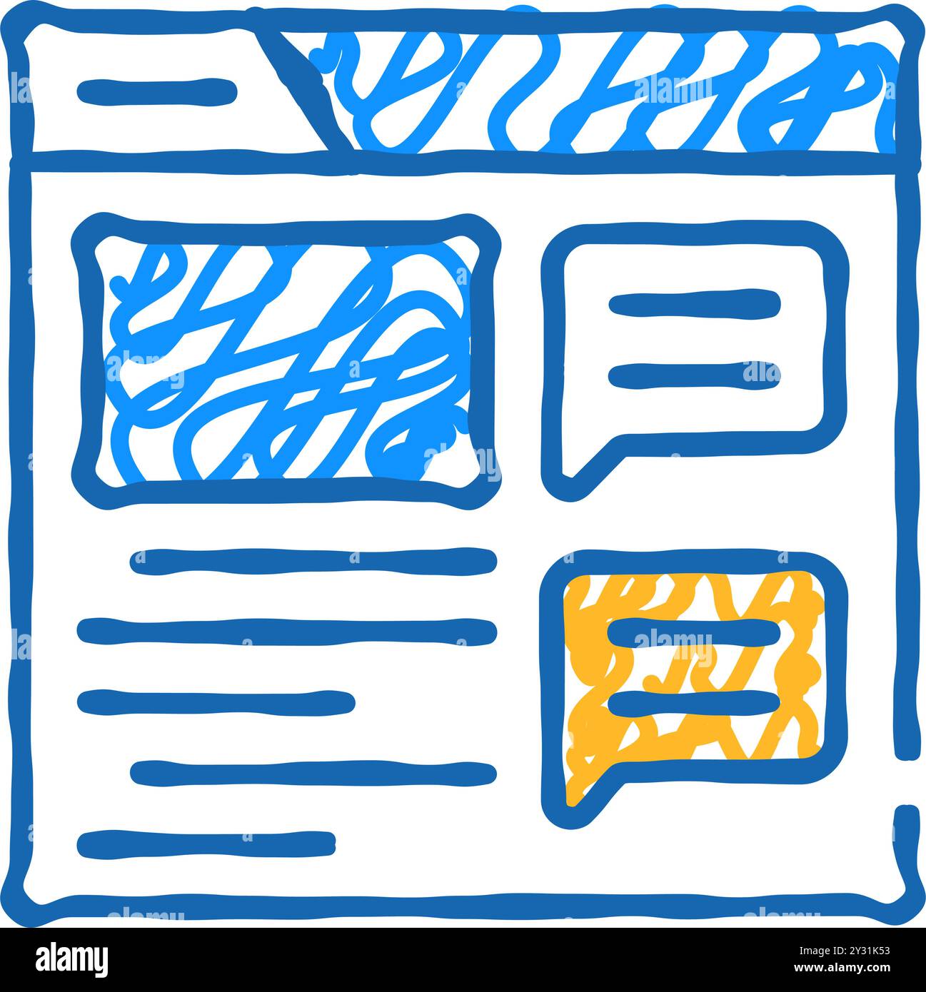 product characteristics and communication with client icon doodle ...