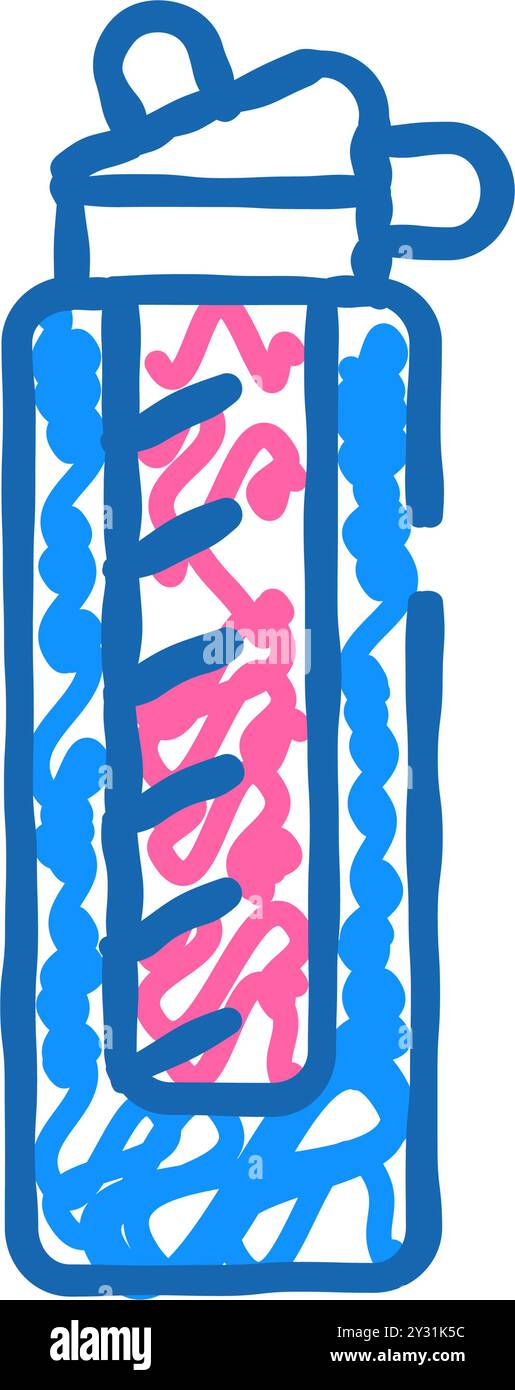 bottle with filter icon doodle illustration Stock Vector Image & Art ...