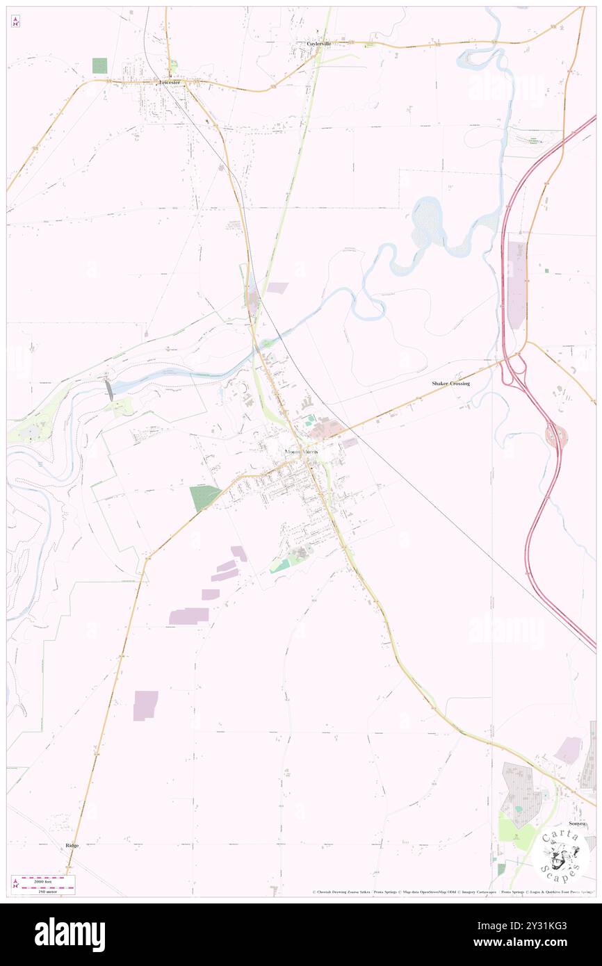 Mount morris new york map Cut Out Stock Images & Pictures - Alamy