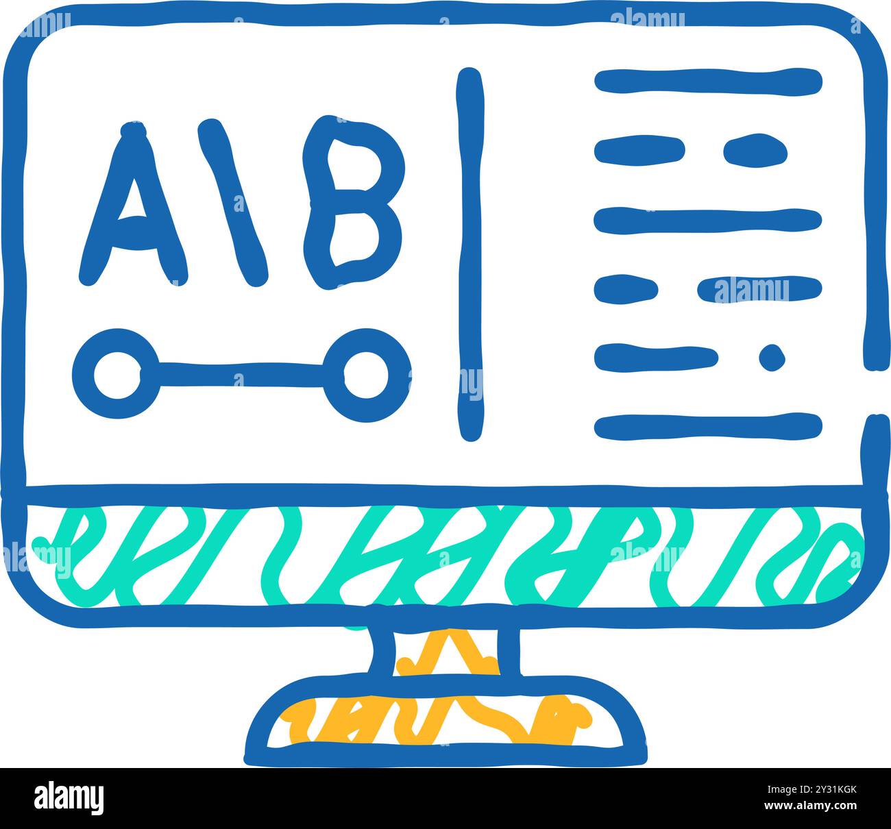 Computer internet payment doodle Cut Out Stock Images & Pictures - Alamy