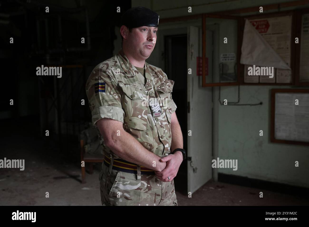 Sergeant Chris Jacques of the 1st Military Working Dog Regiment during ...