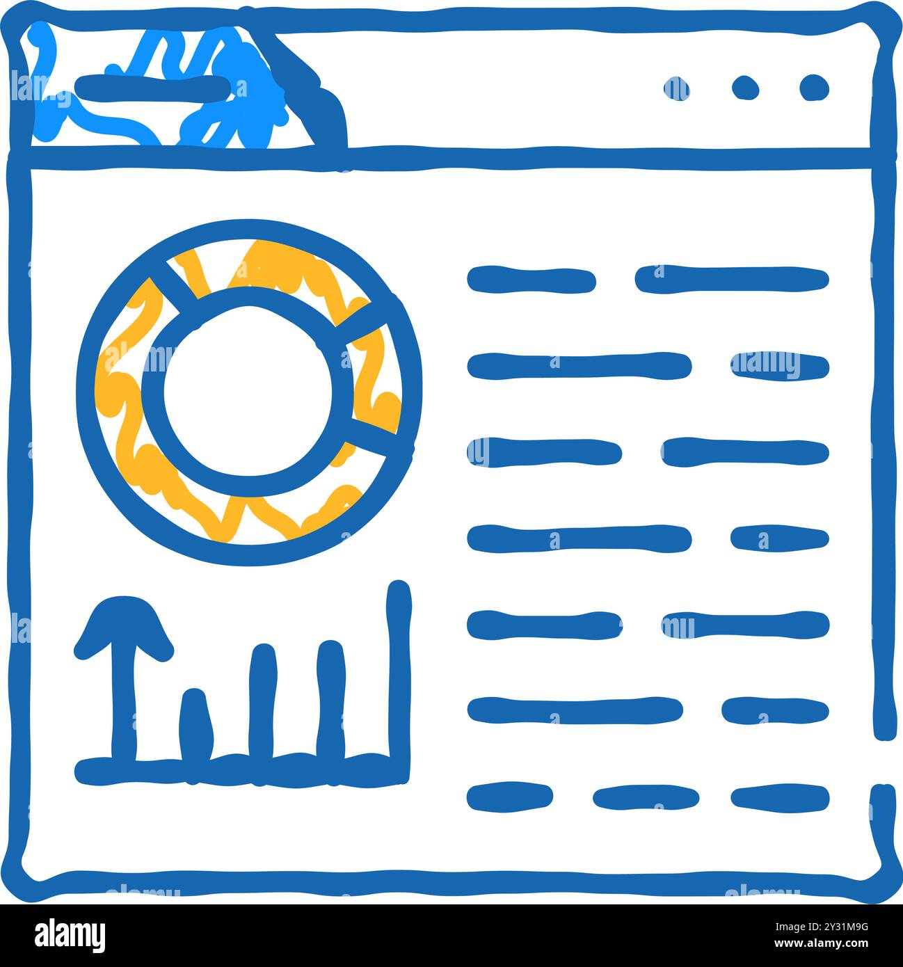 infographic seo optimization icon doodle illustration Stock Vector ...