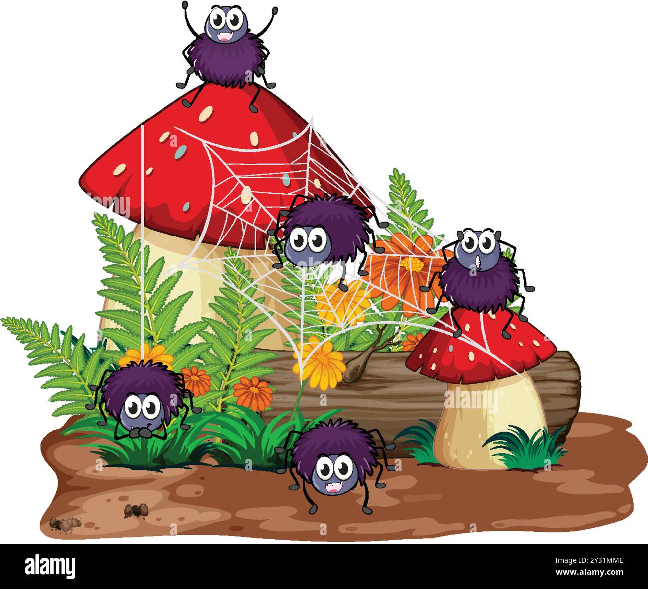 Outdoor mycology Stock Vector Images - Alamy