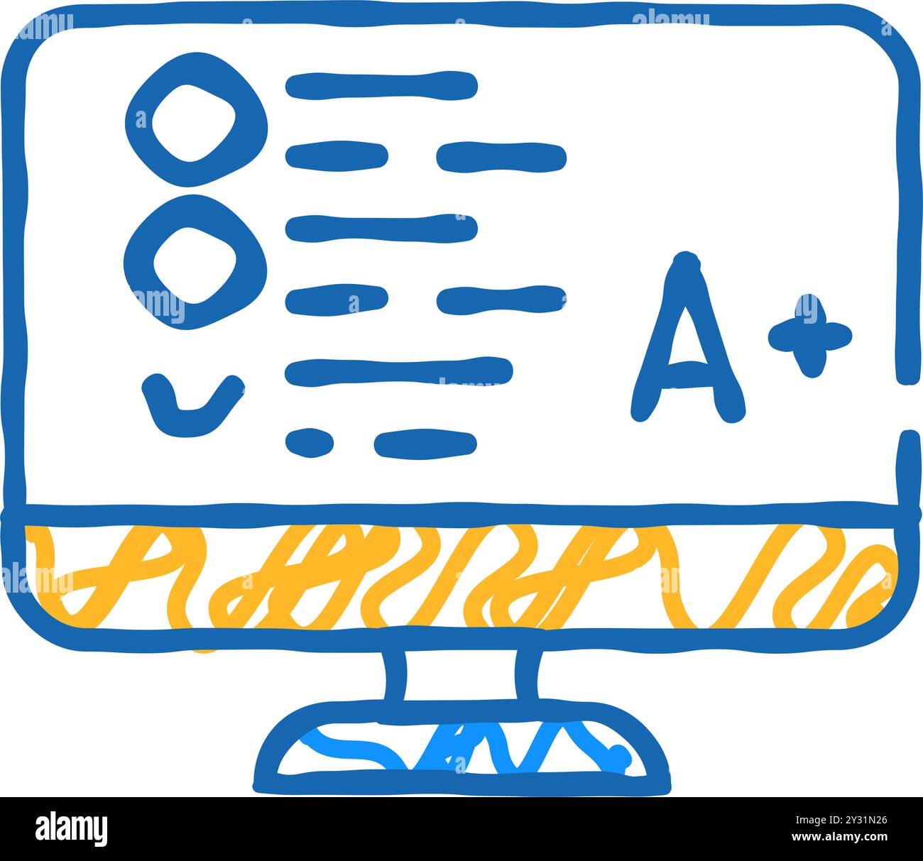 online test icon doodle illustration Stock Vector Image & Art - Alamy