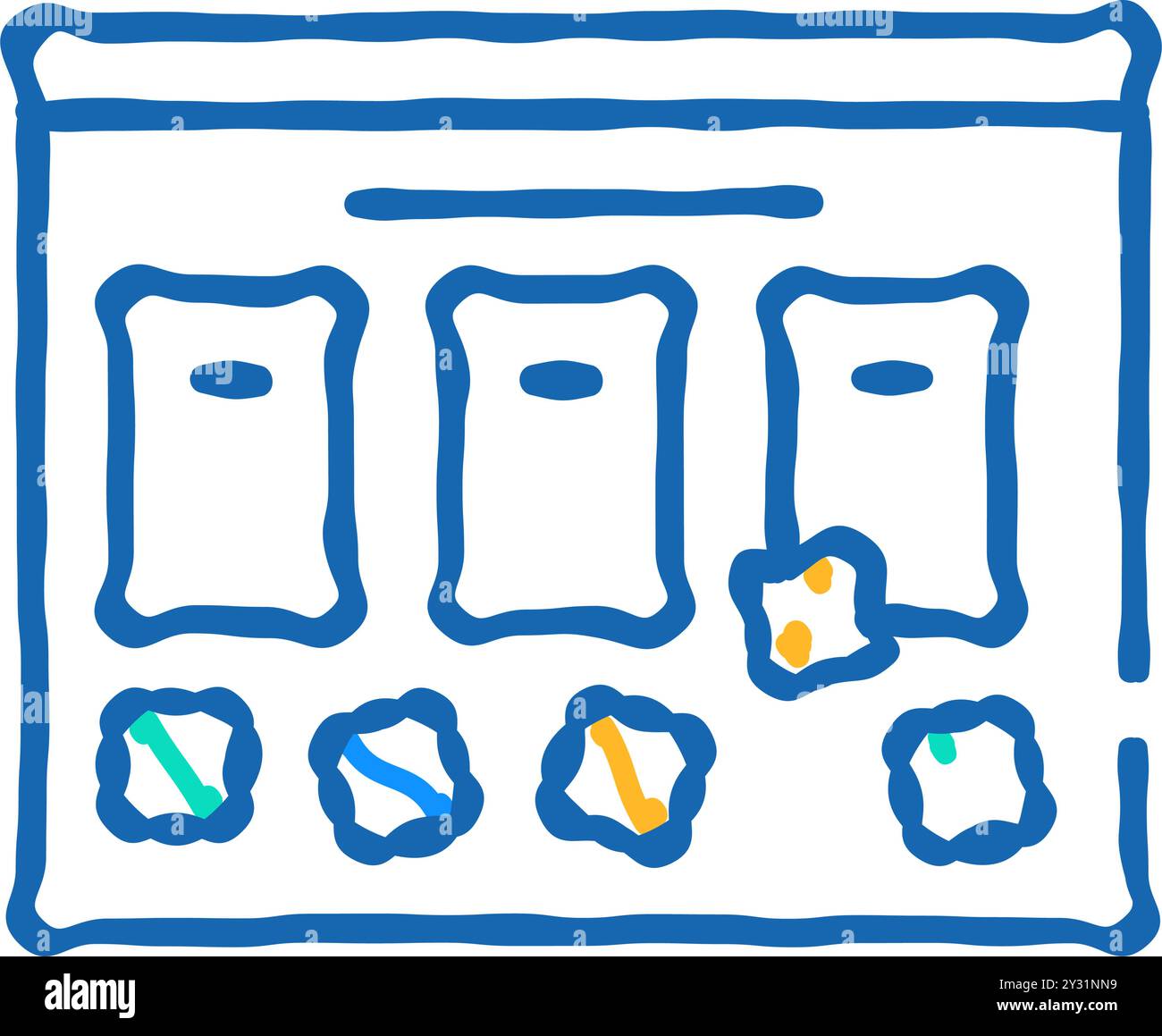 task board icon doodle illustration Stock Vector Image & Art - Alamy