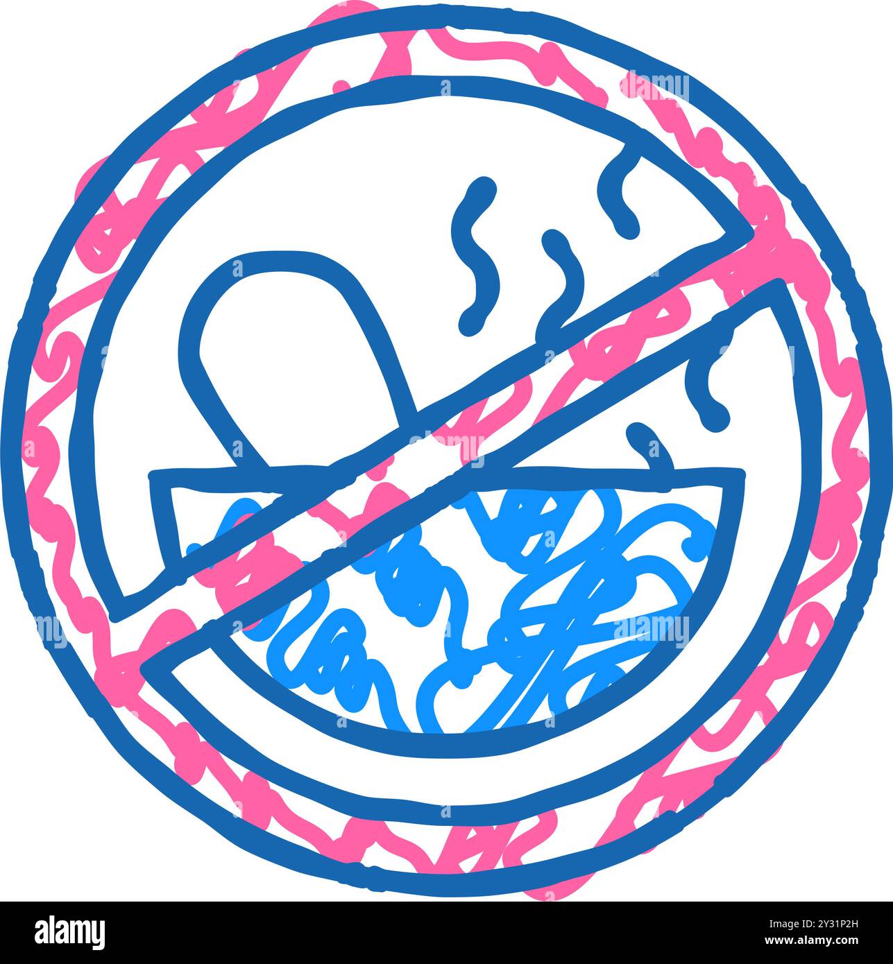 ethnoscience crossed out sign icon doodle illustration Stock Vector ...