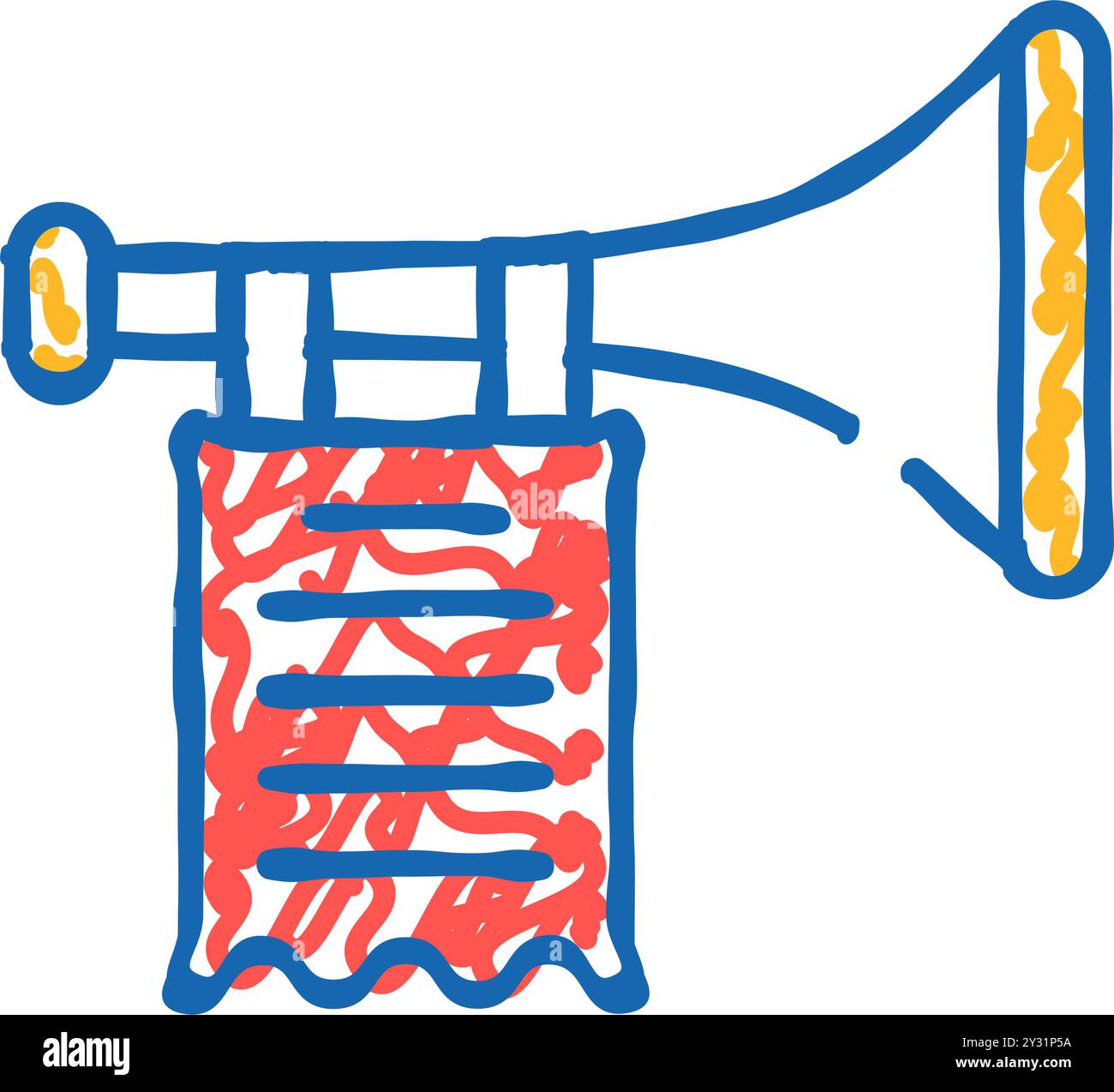 trumpet fanfare icon doodle illustration Stock Vector Image & Art - Alamy