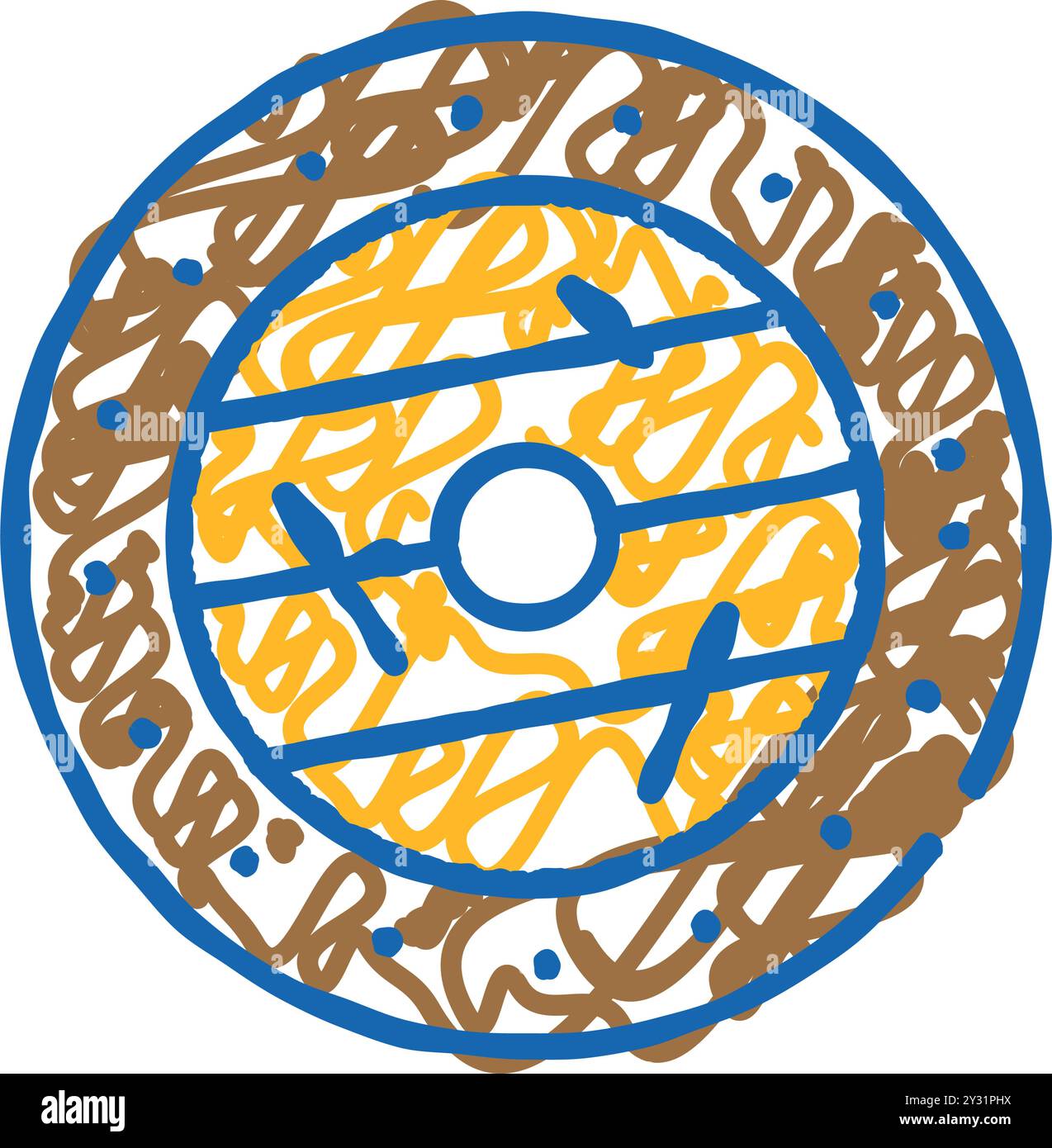 viking shield icon doodle illustration Stock Vector Image & Art - Alamy