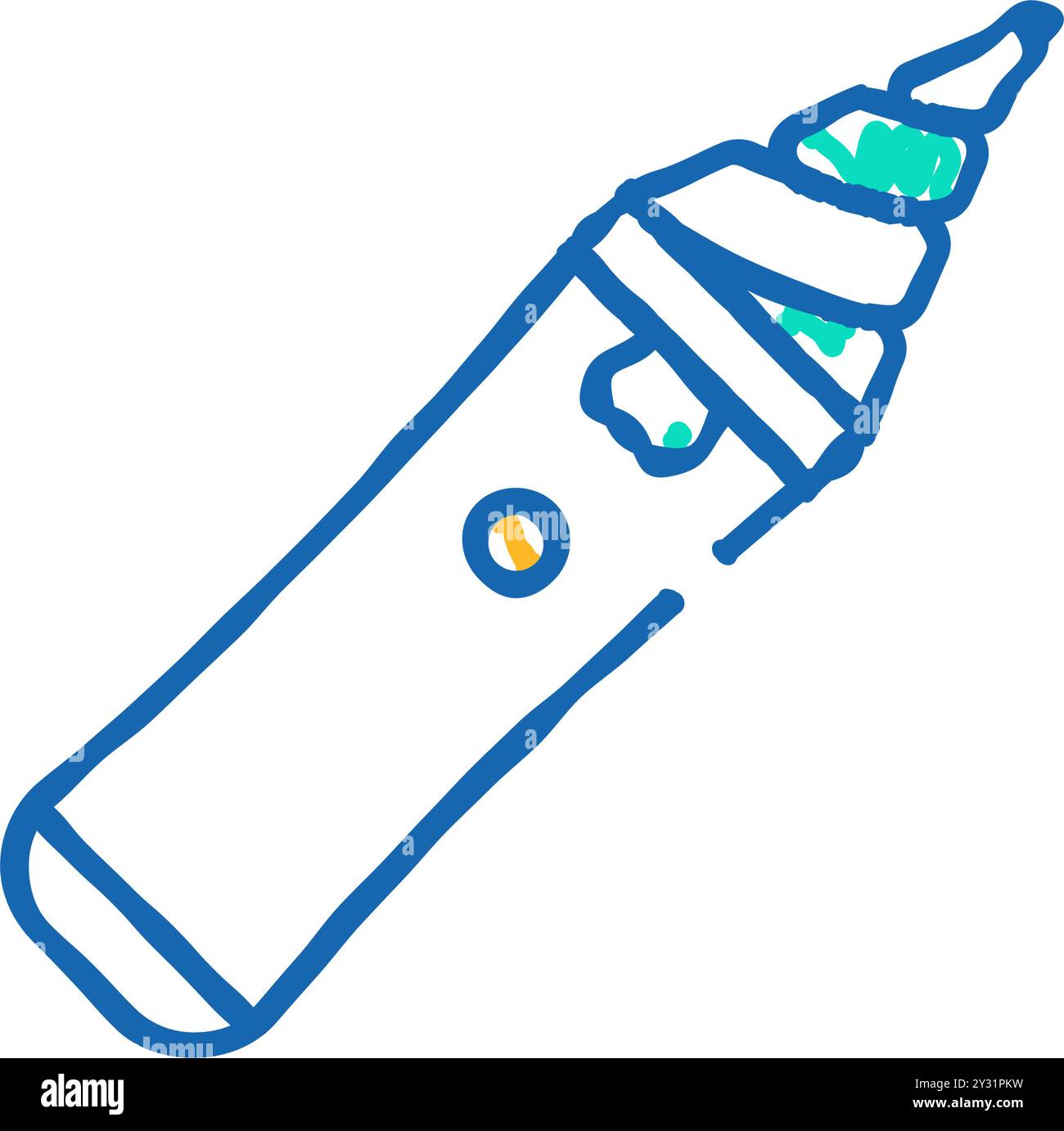 device for cleaning ears icon doodle illustration Stock Vector Image ...