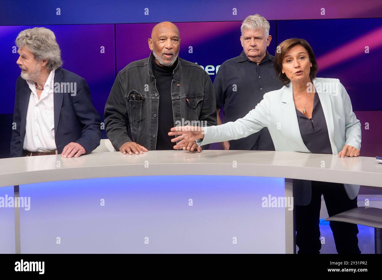 Ron Williams, Reinhold Messner, Eric T. Hansen und Sandra Maischberger ...