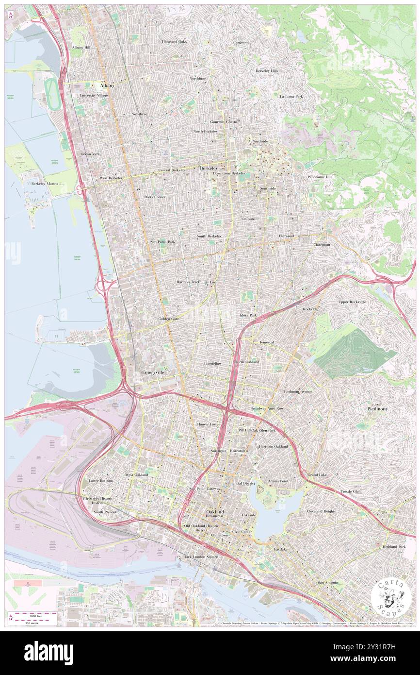 Santa fe county map hi-res stock photography and images - Alamy