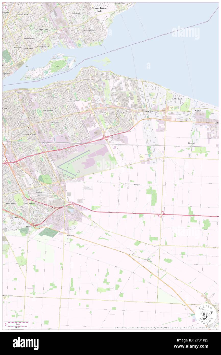 Tecumseh michigan map Cut Out Stock Images & Pictures - Alamy