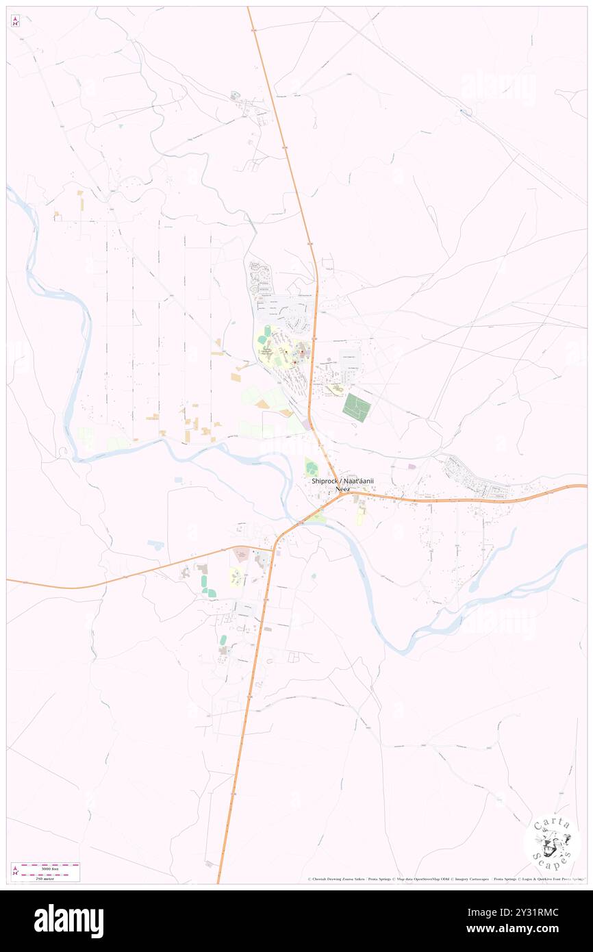 Map of shiprock new mexico Cut Out Stock Images & Pictures - Alamy