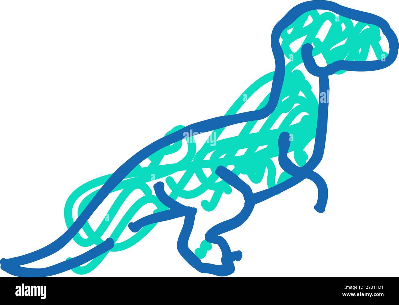 velociraptor dinosaur sign icon doodle illustration Stock Vector Image ...