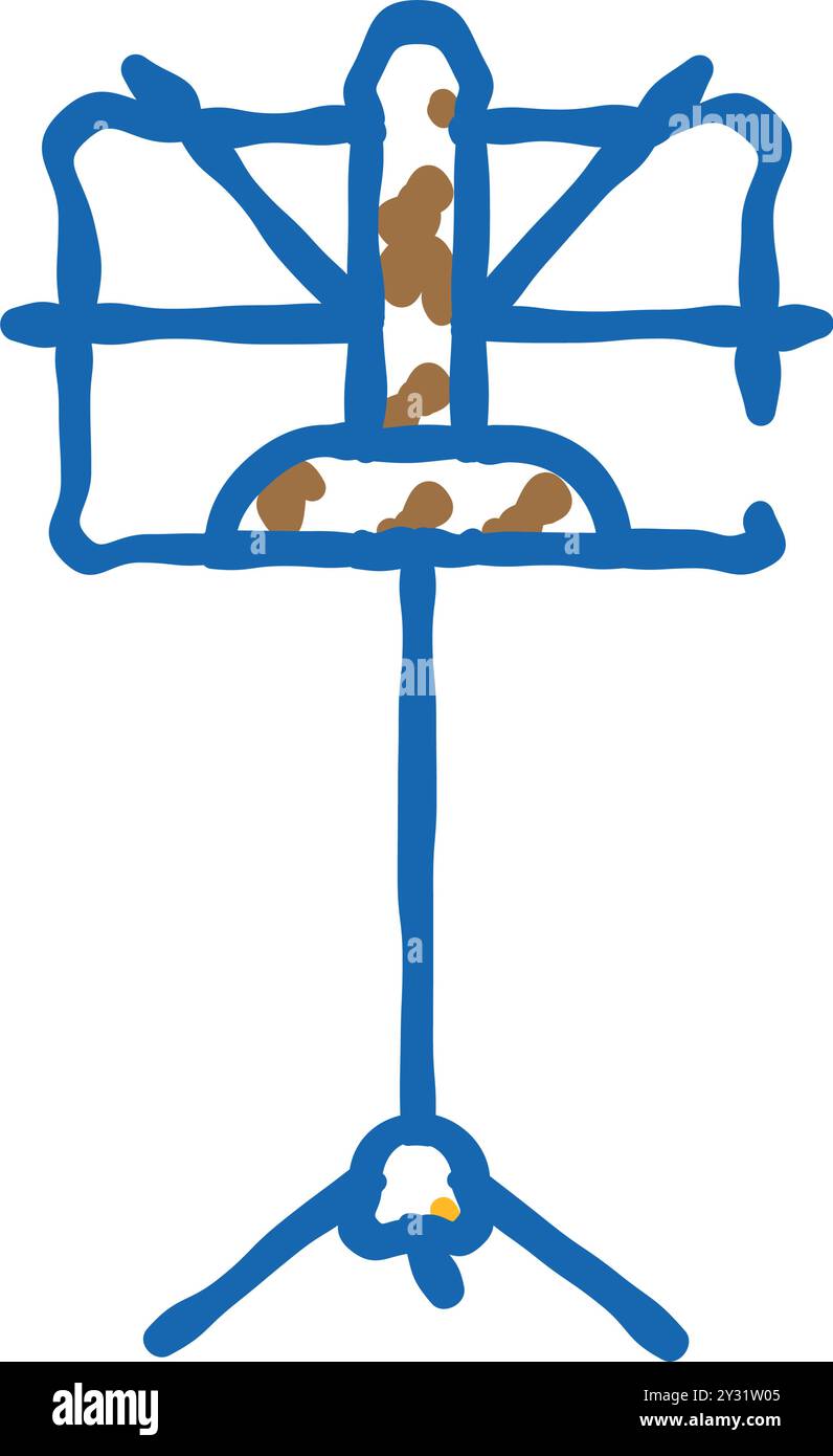 music stand icon doodle illustration Stock Vector Image & Art - Alamy
