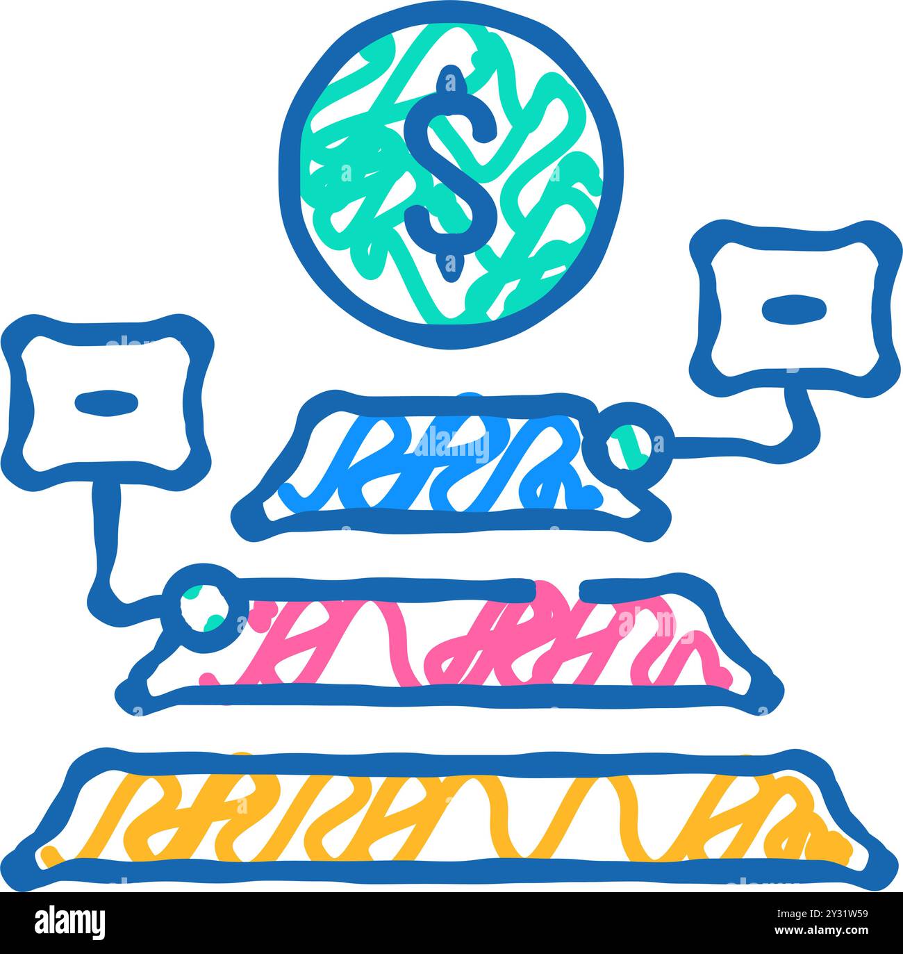 maslow pyramid sign icon doodle illustration Stock Vector Image & Art ...