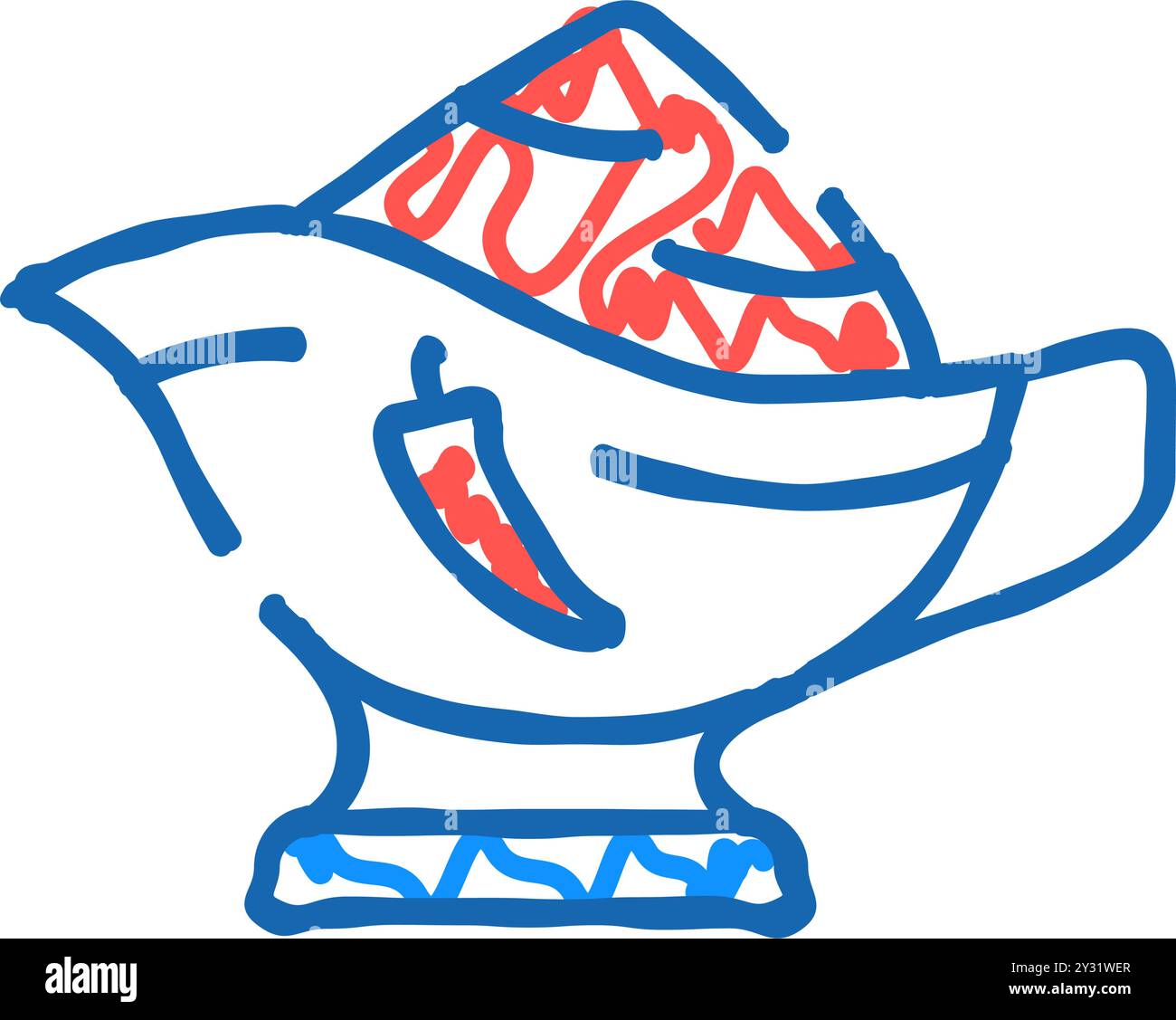 homemade spicy sauce icon doodle illustration Stock Vector Image & Art ...